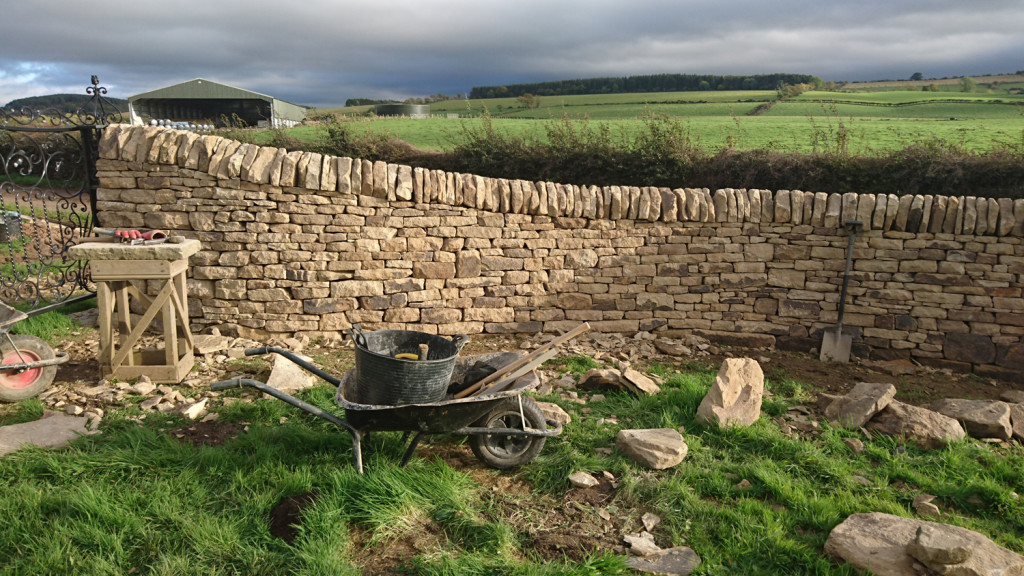 Stone Inspired Ceres Fife free-standing dry stone boundary wall - Stone ...